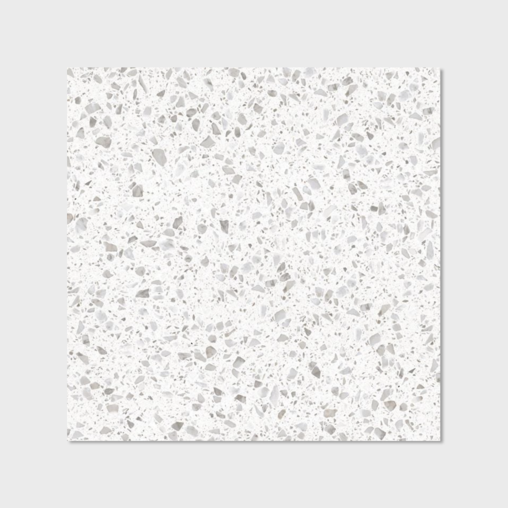 Terrazzo Stone White Tile Matt 600x600 | My Tile Market