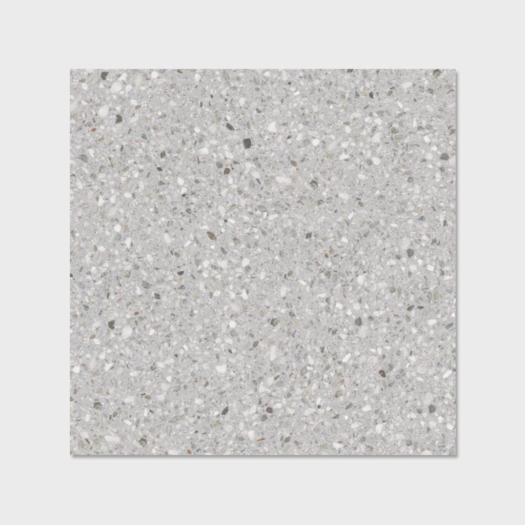 Terrazzo Stone Grey Tile Matt 600x600 | My Tile Market